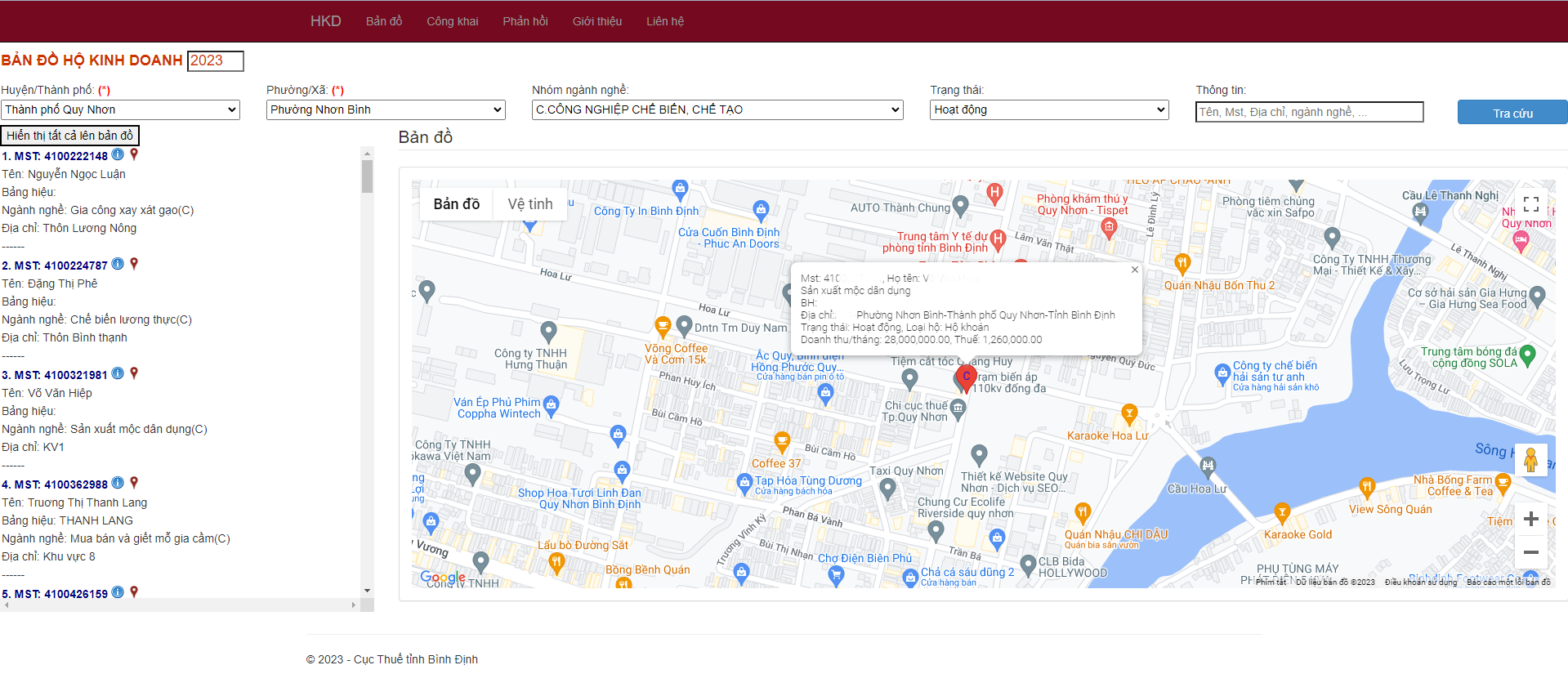Vai trò bản đồ số hộ kinh doanh đối với người dân và chính phủ