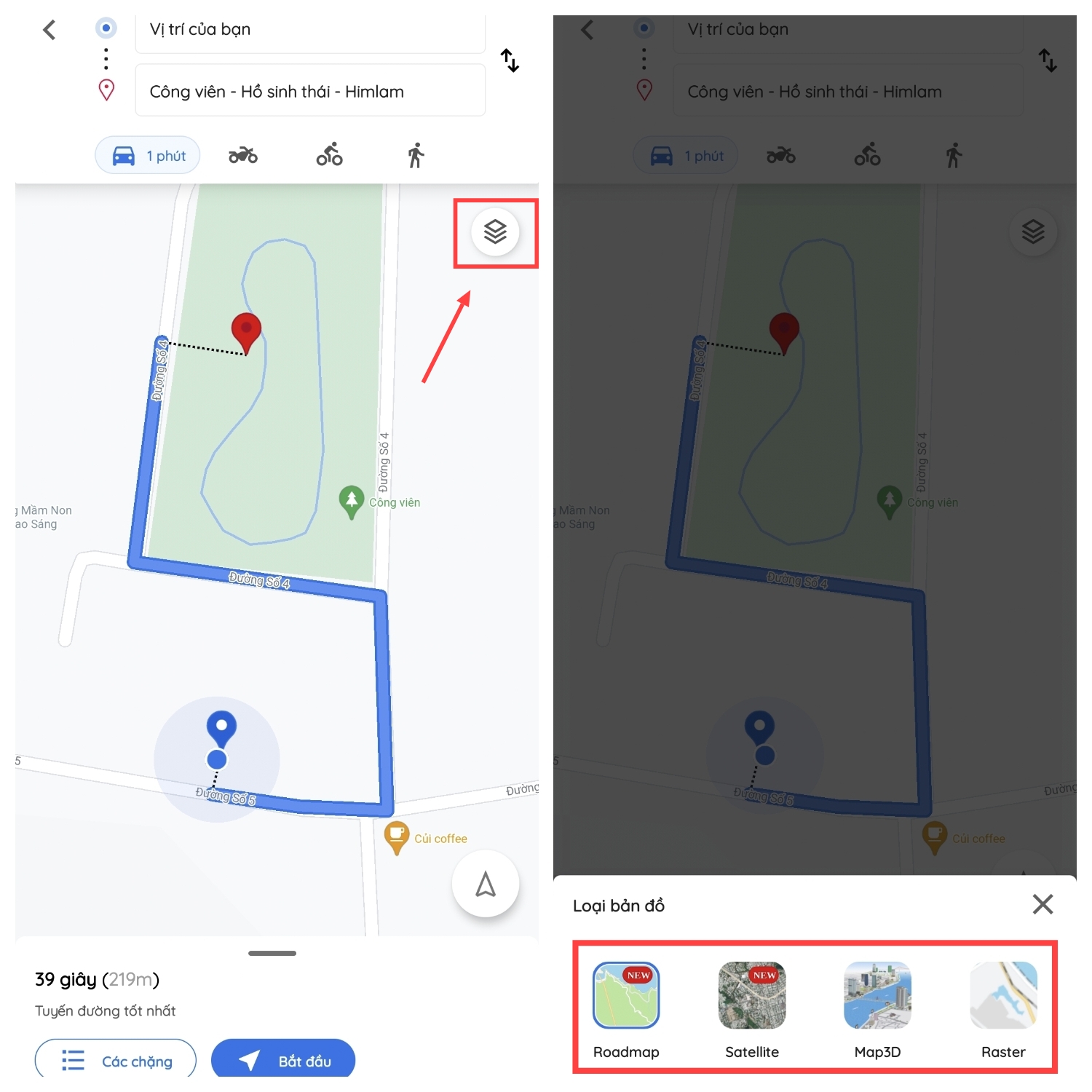 6 thủ thuật độc đáo khi dùng bản đồ tìm đường Map4D - IOTLink