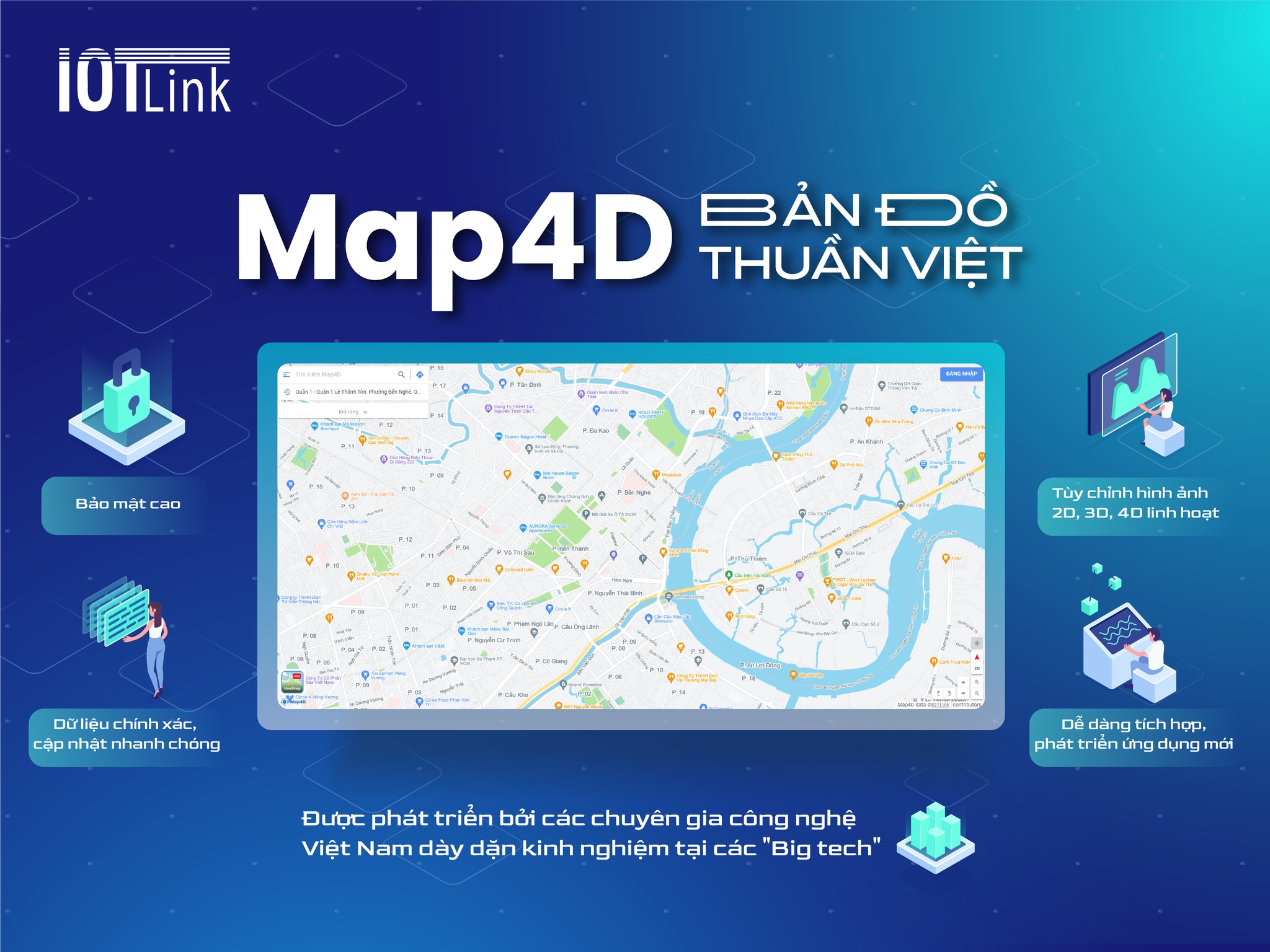 Giải pháp chính phủ Map4D - Phát triển bền vững cho tương lai