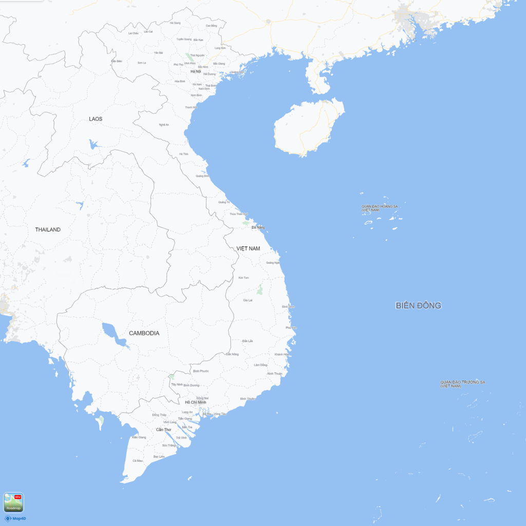 Bản đồ số hóa Map4D khẳng định chủ quyền lãnh thổ Việt Nam