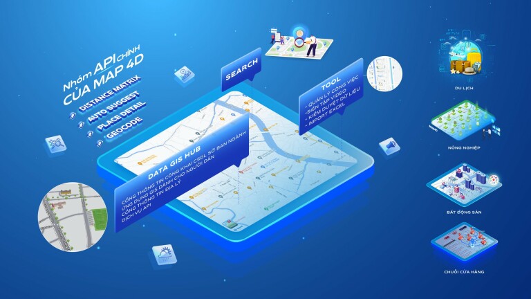 Dịch vụ cho thuê Bản đồ số dùng chung - Bản đồ Data GIS Hub