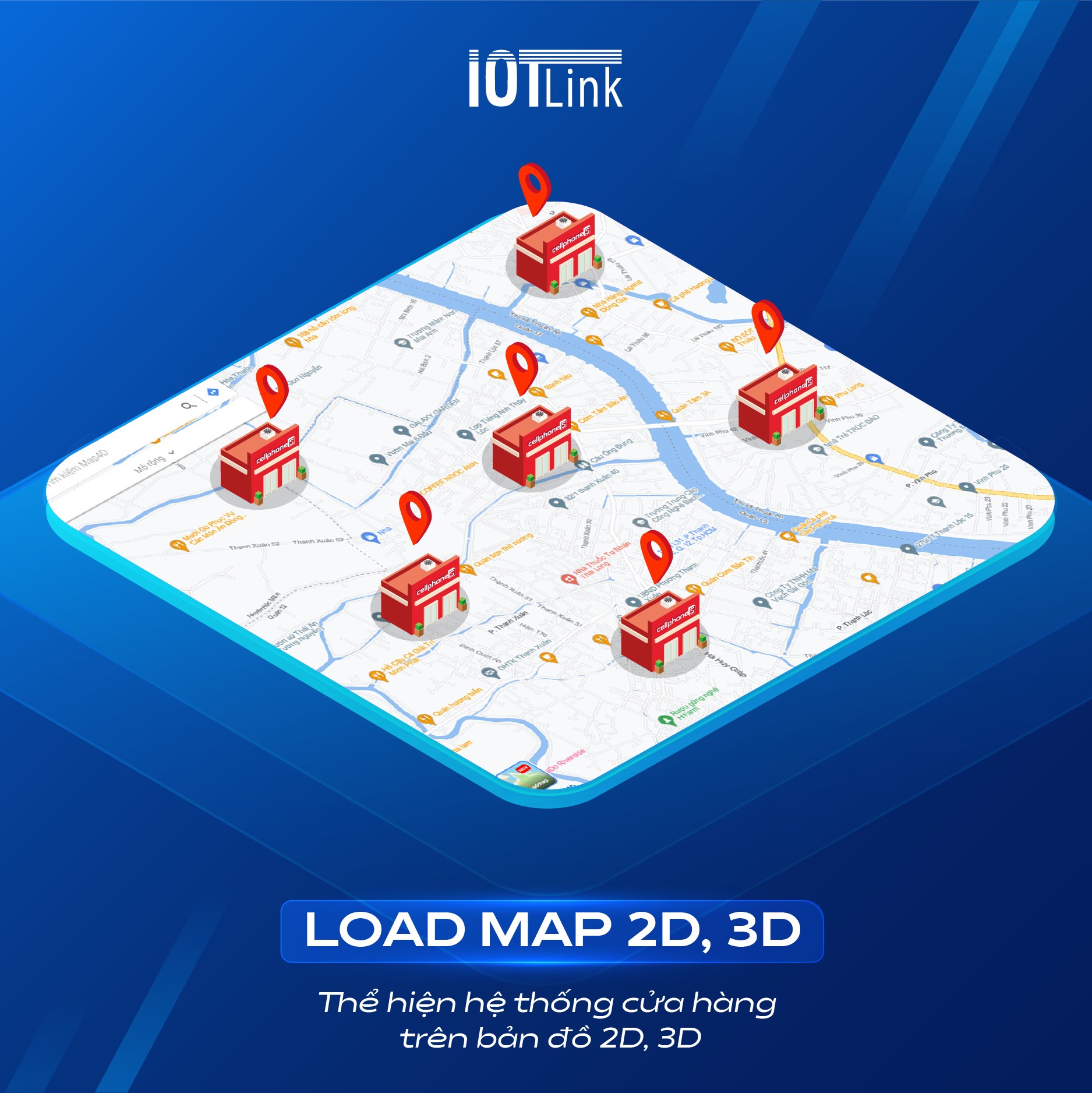 Map4D ứng dụng trong phục vụ trực quan hoá hệ thống chuỗi