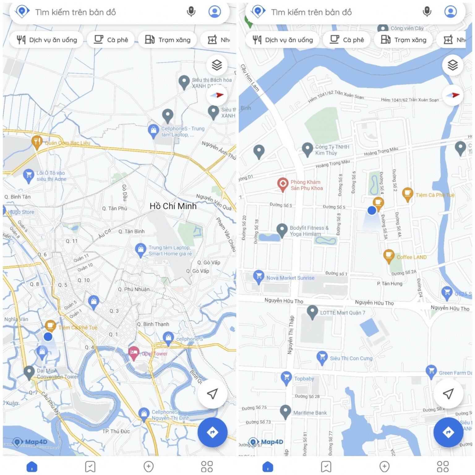 Web 2D Maps - Mobile Native 2D | API MAP4D